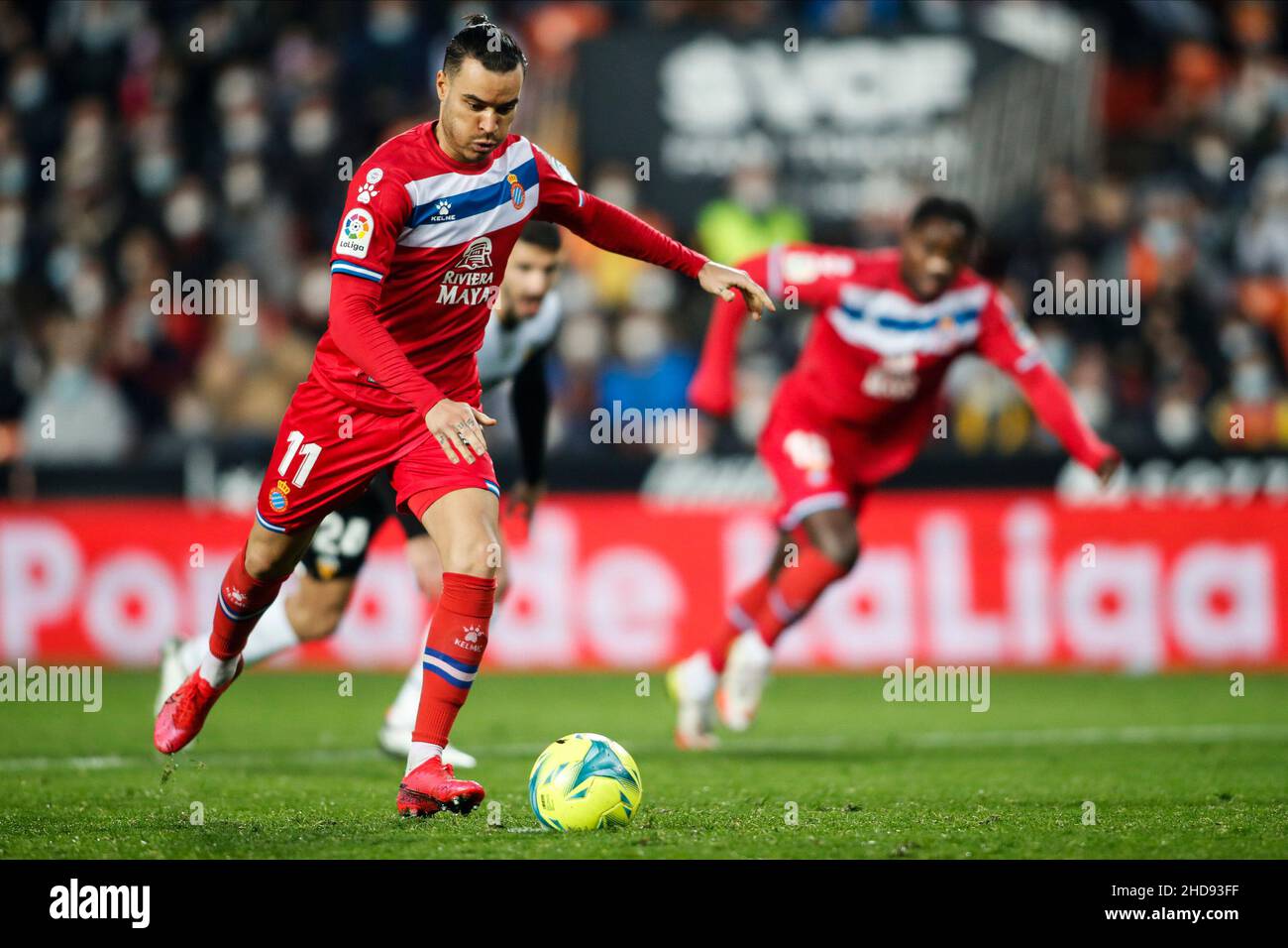 31th December 2021; Mestalla Stadium, Valencia, Spain; La Liga football ...