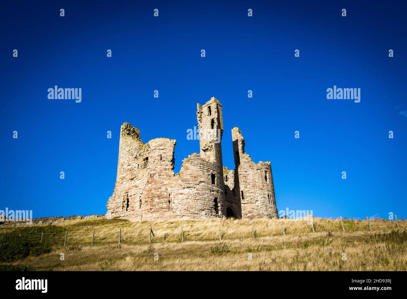 Old castle on a hill Stock Photo - Alamy