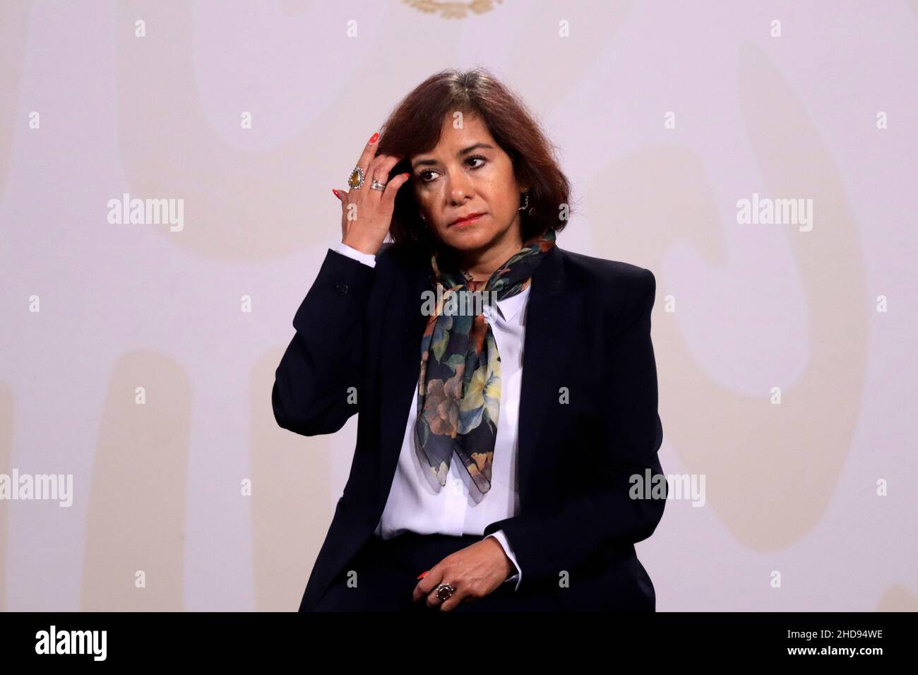 Non Exclusive: MEXICO CITY, MEXICO - JAN 3, 2022: Jeremy Corbyn’s wife ...