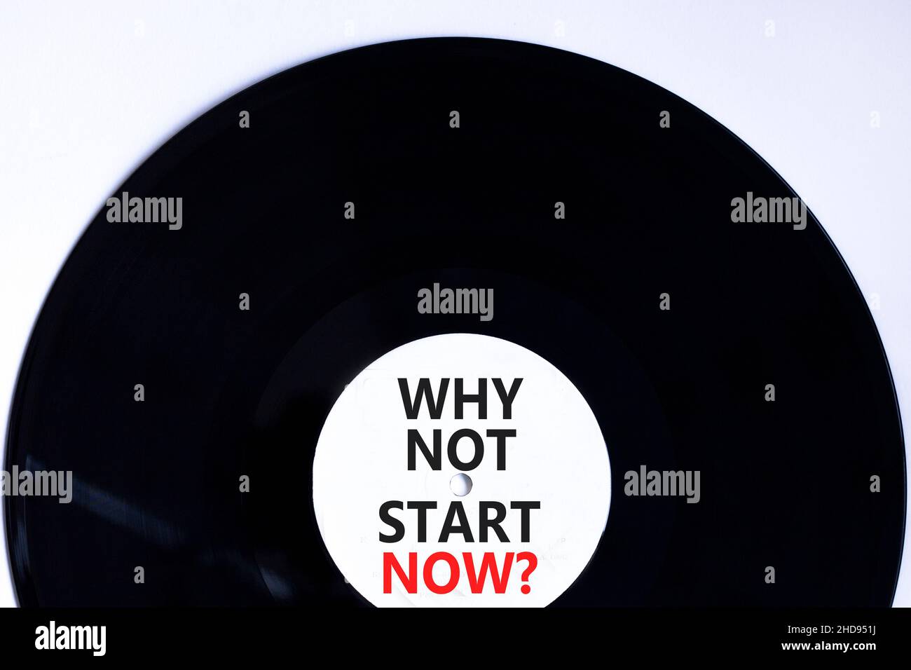 Why not start now symbol. Concept words Why not start now on retro ...