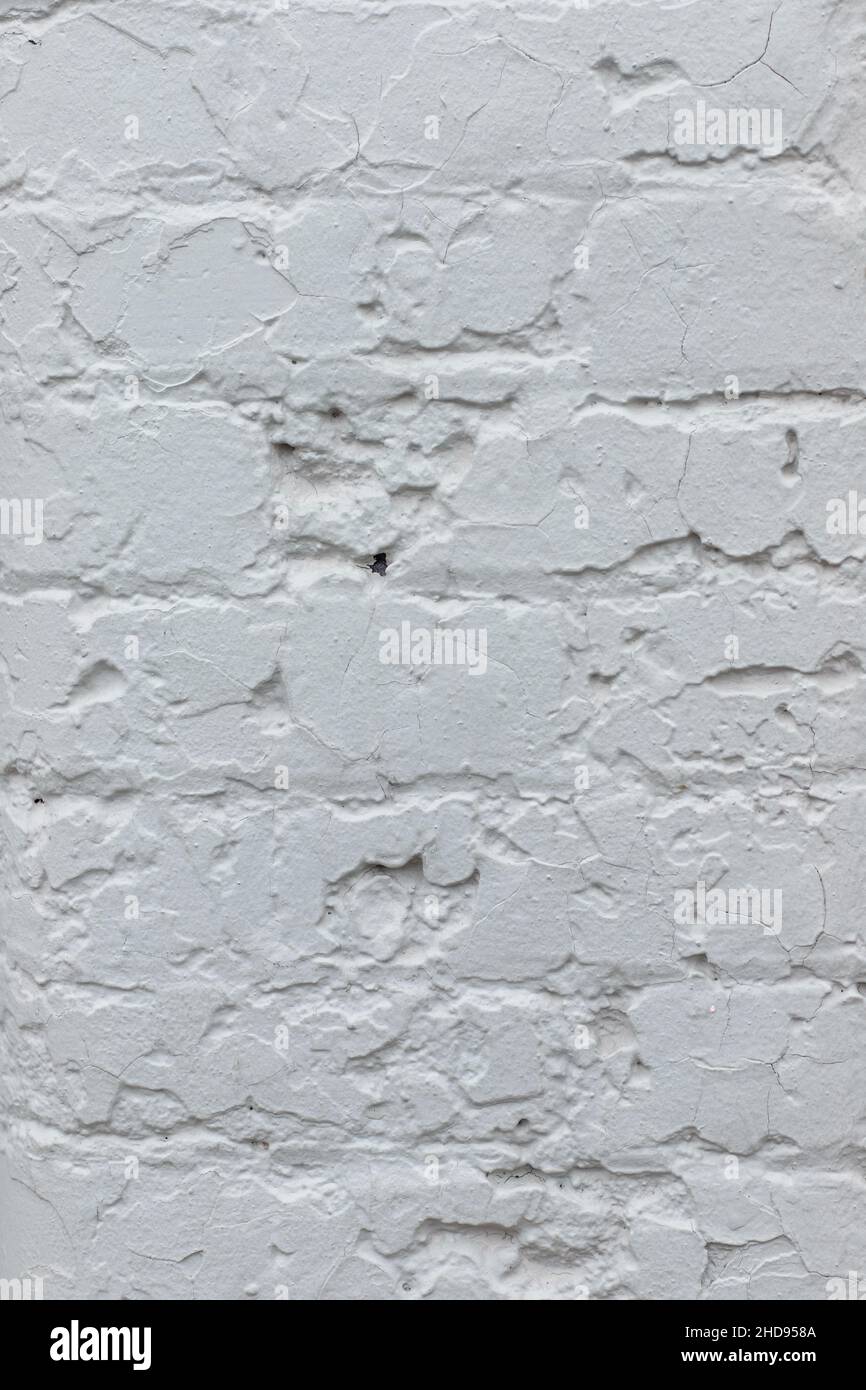 Close up of painted light grey old brick wall texture background Stock ...