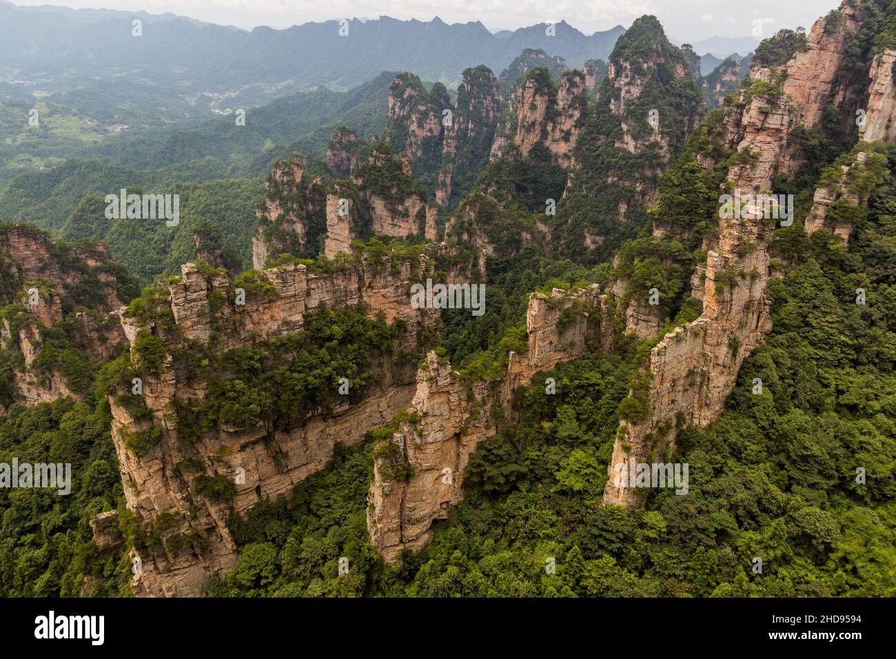 Rock formations in Wulingyuan Scenic and Historic Interest Area in ...