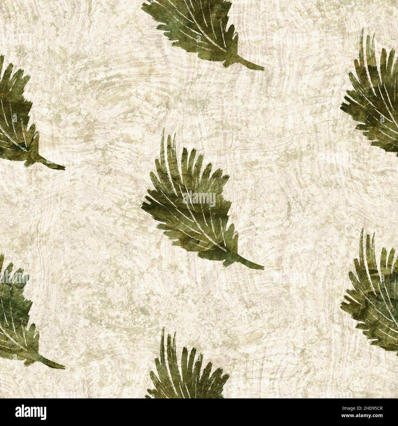 Desert plant on sand texture seamless raster pattern. Organic succulent ...