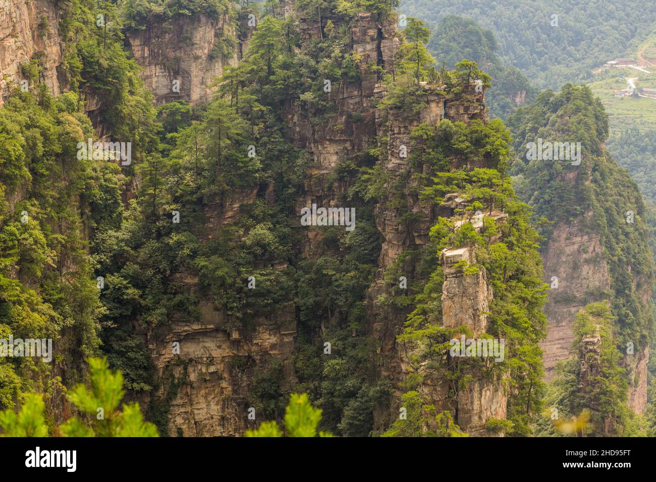 Rock formations in Wulingyuan Scenic and Historic Interest Area in ...