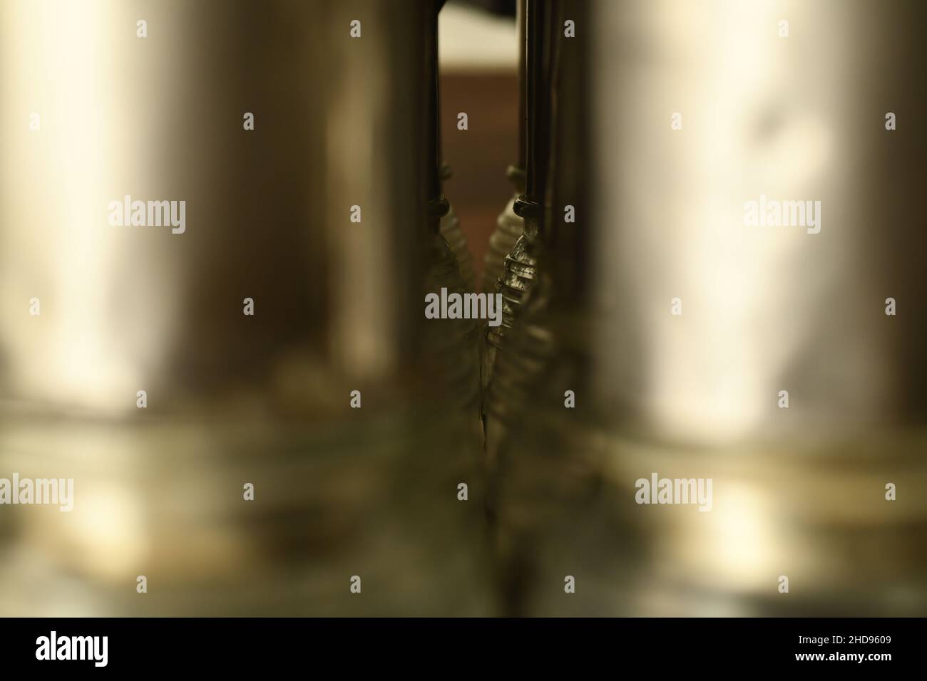 Closeup of old filters for Turkish coffee in Antigua cafeteria in Los ...