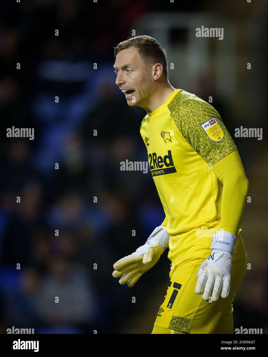 Reading, UK. 03rd Jan, 2022. Goalkeeper Ryan Allsop of Derby County ...