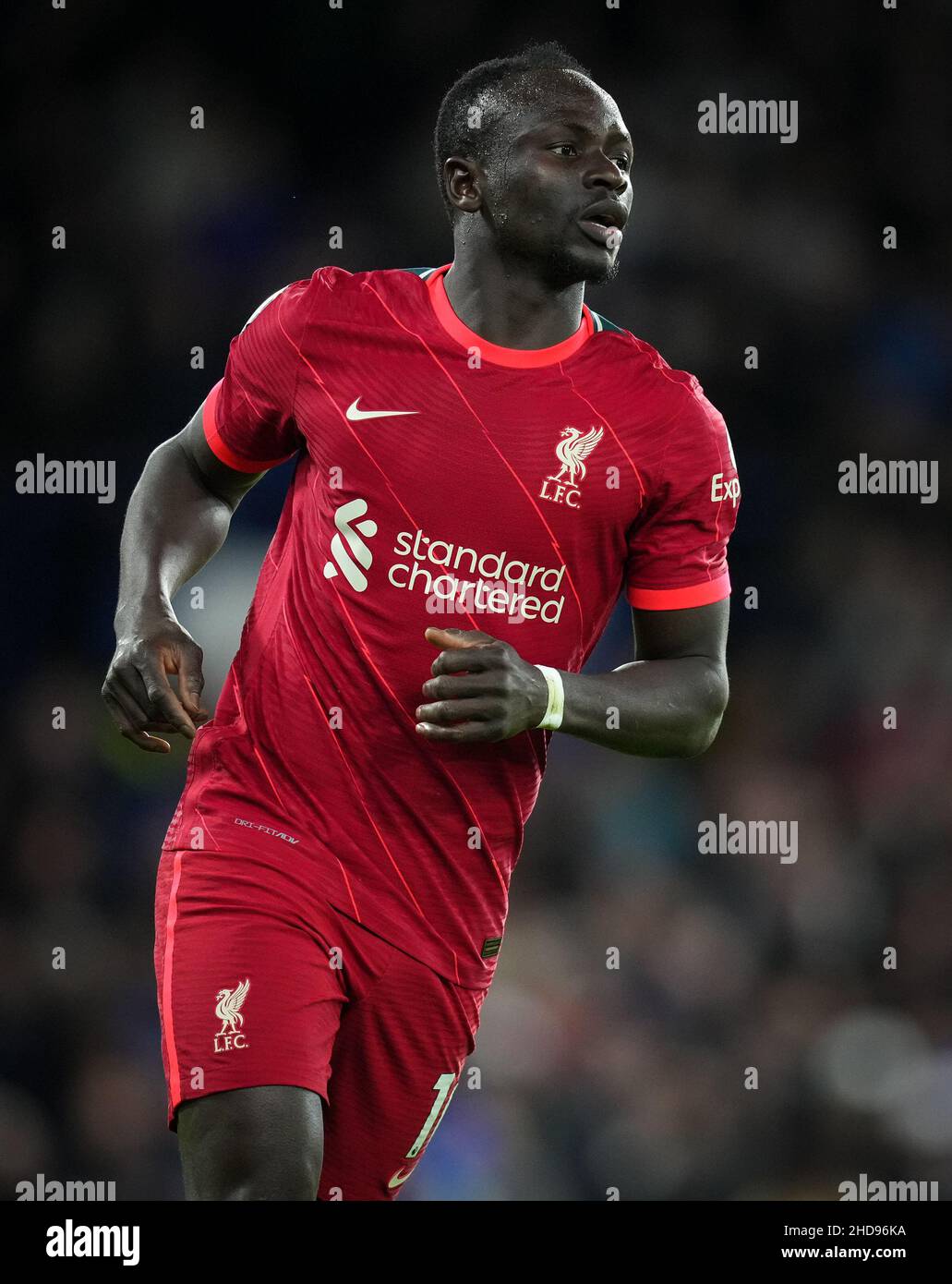 London, UK. 02nd Jan, 2022. Sadio Mane of Liverpool during the Premier ...