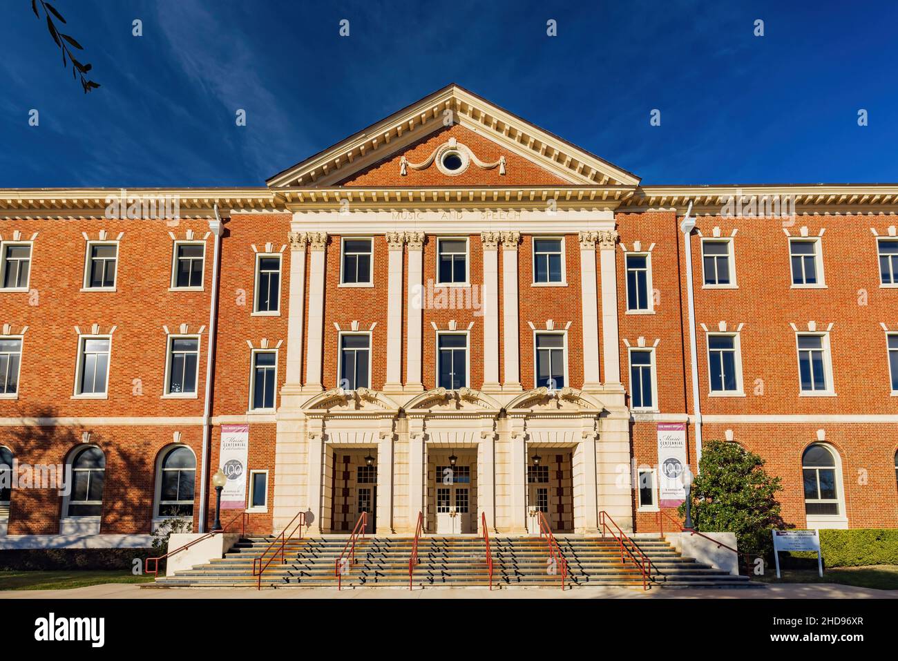 Sunny view of the Texas Woman's University at Denton, Texas, USA Stock ...