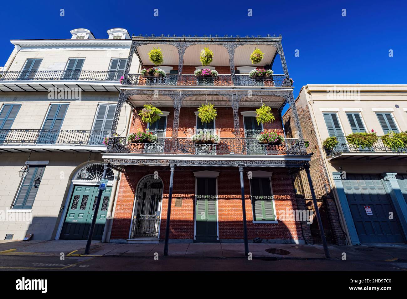 Daytime view of the beautiful historical building at French Quarter ...