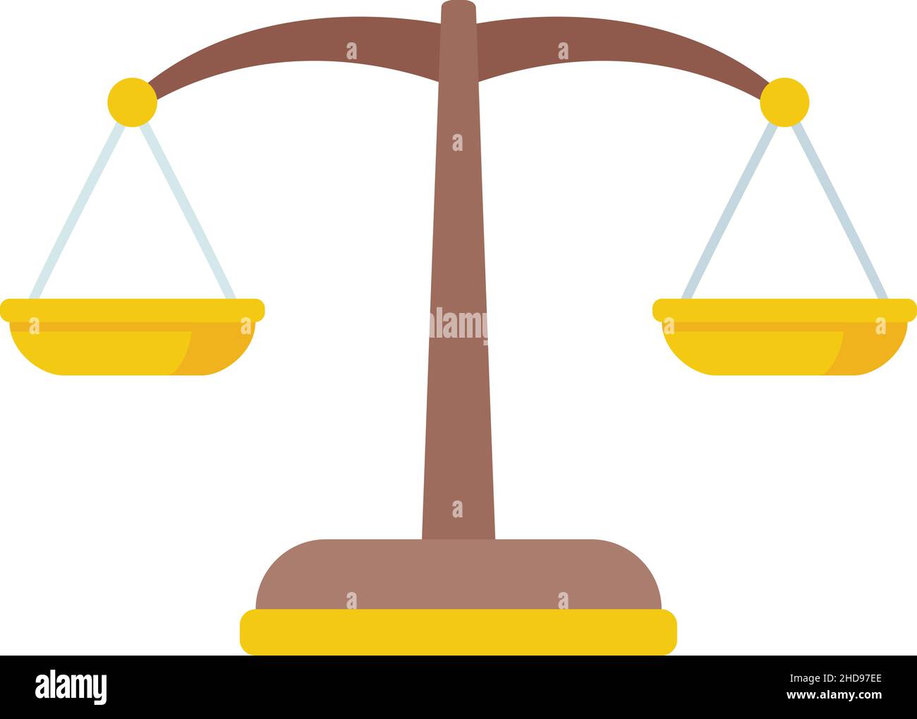 Judge balance icon. Flat illustration of judge balance vector icon ...