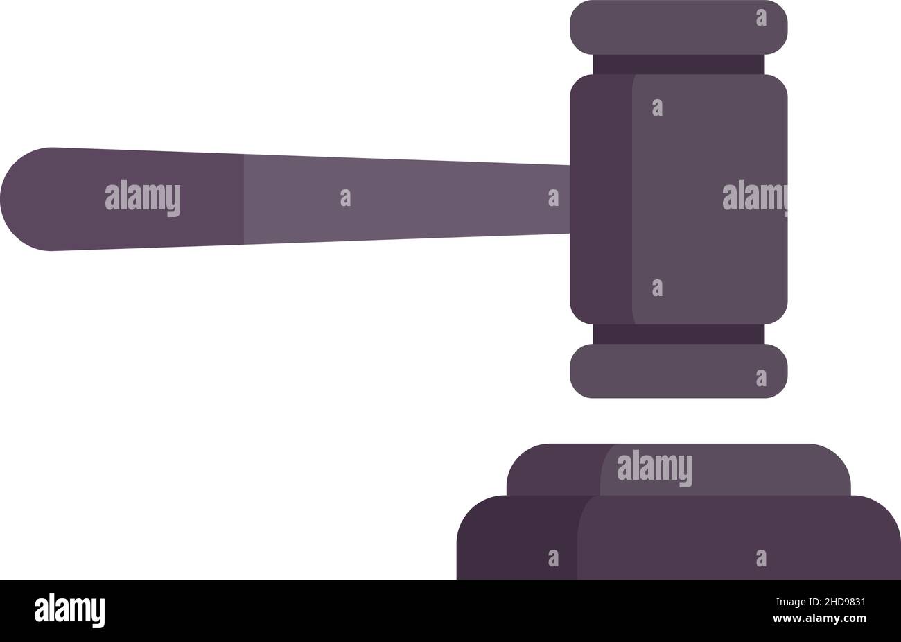 Judge gavel icon. Flat illustration of judge gavel vector icon isolated ...