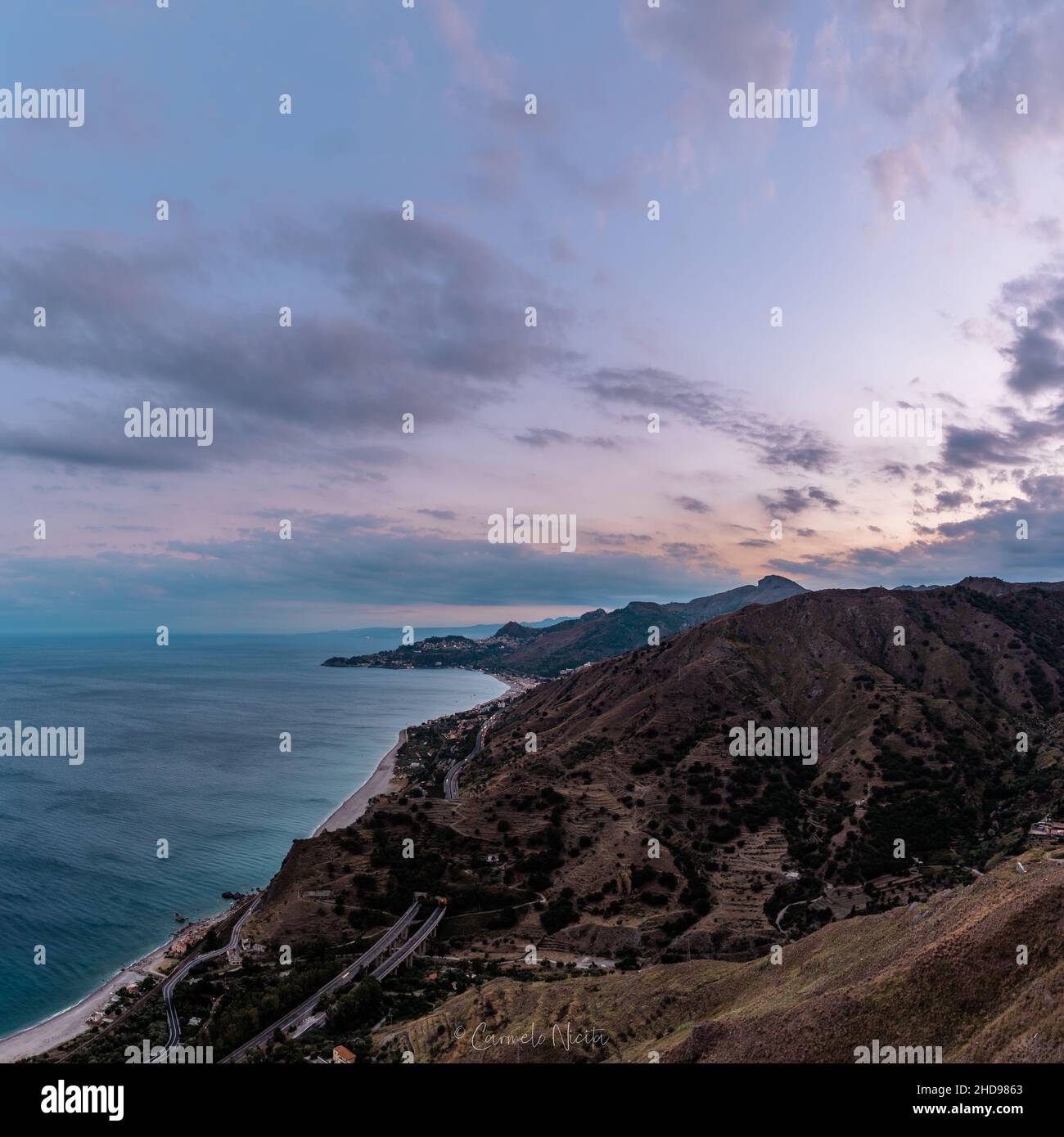 Scenic sunset at the beach in Sicily, Italy Stock Photo - Alamy