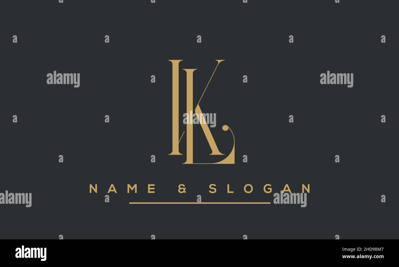 KL ,LK ,K ,L Abstract Letters Logo Monogram Stock Vector Image & Art ...