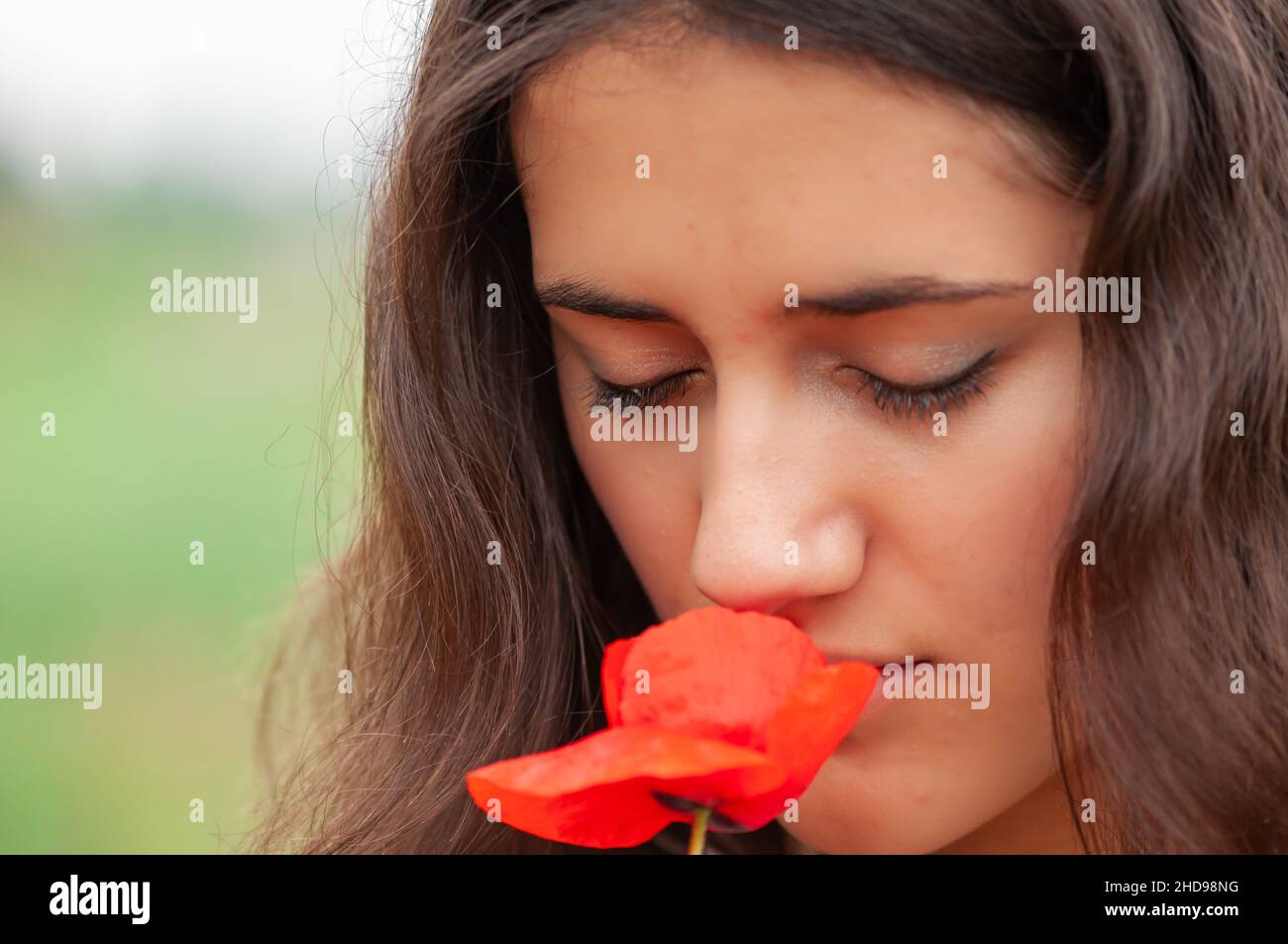 Timisoara, Romania - June 04, 2016: Portrait of a girl posing in a ...