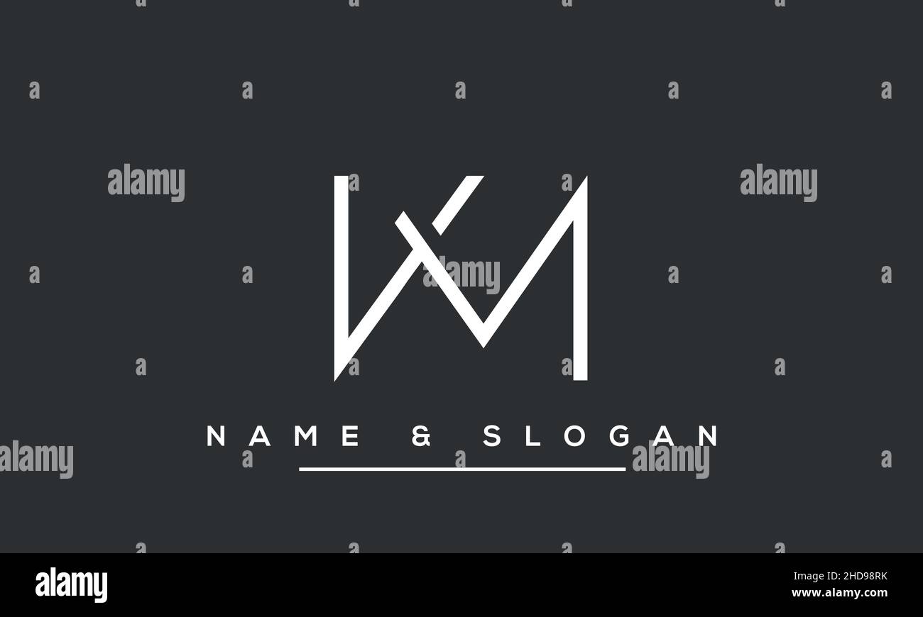 KM, MK Alphabet Letters Abstract Logo Icon Monogram Vector Stock Vector Image & Art - Alamy