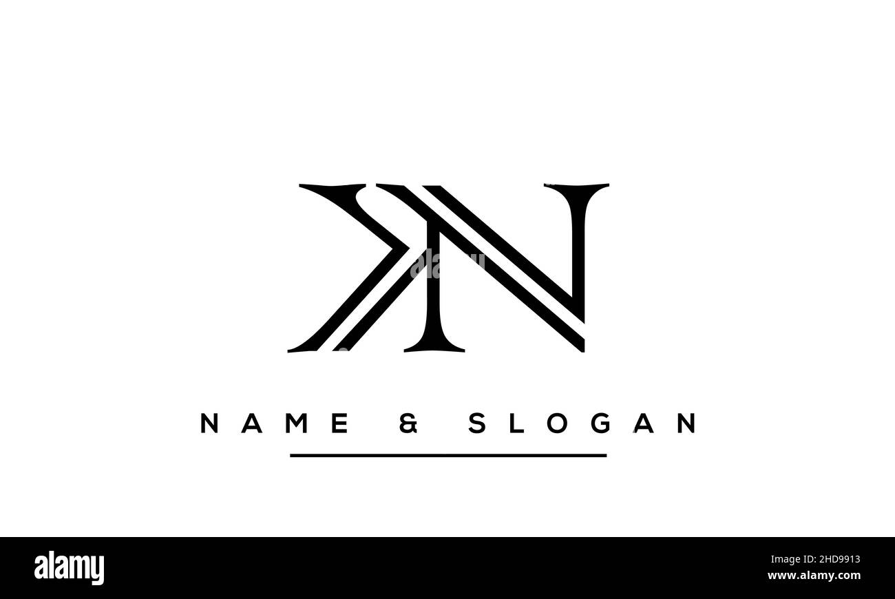 Logo design monogram initials Cut Out Stock Images & Pictures - Alamy