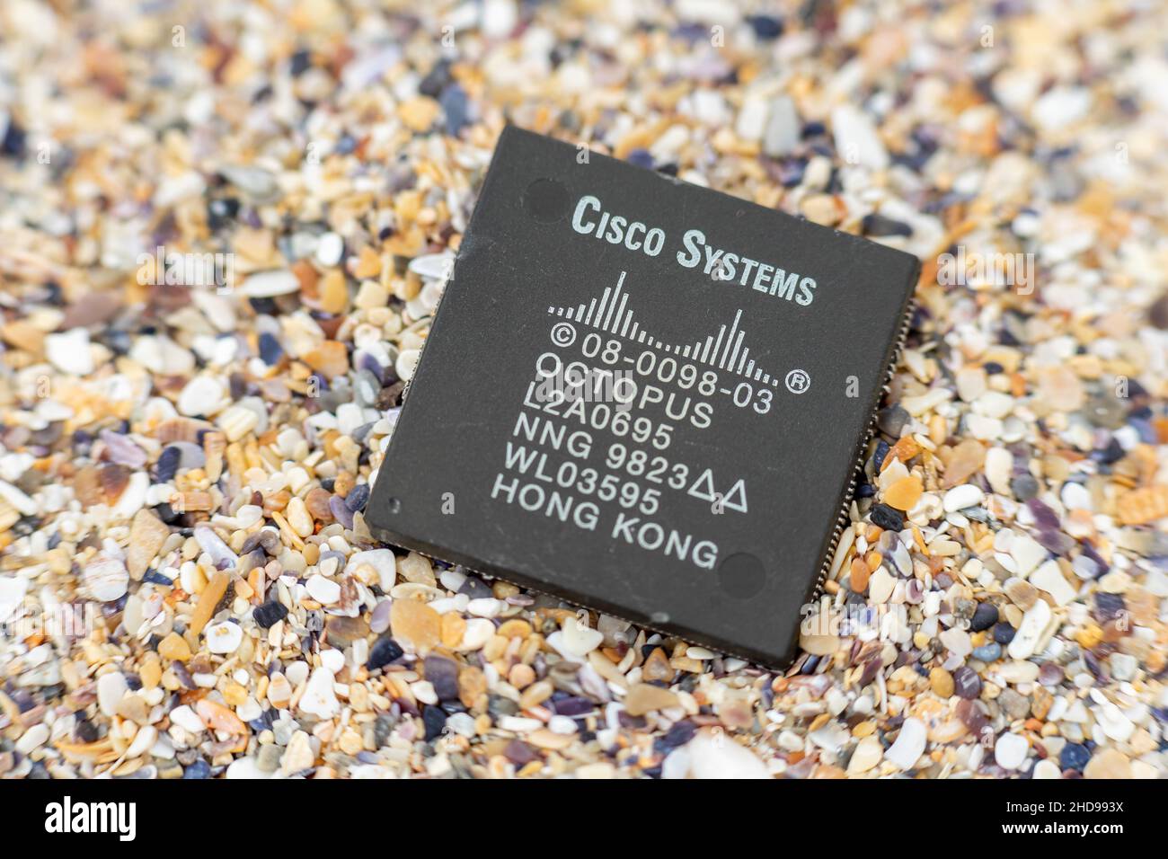 Timisoara, Romania - April 03, 2021: Close-up of a Cisco Octopus 08 ...