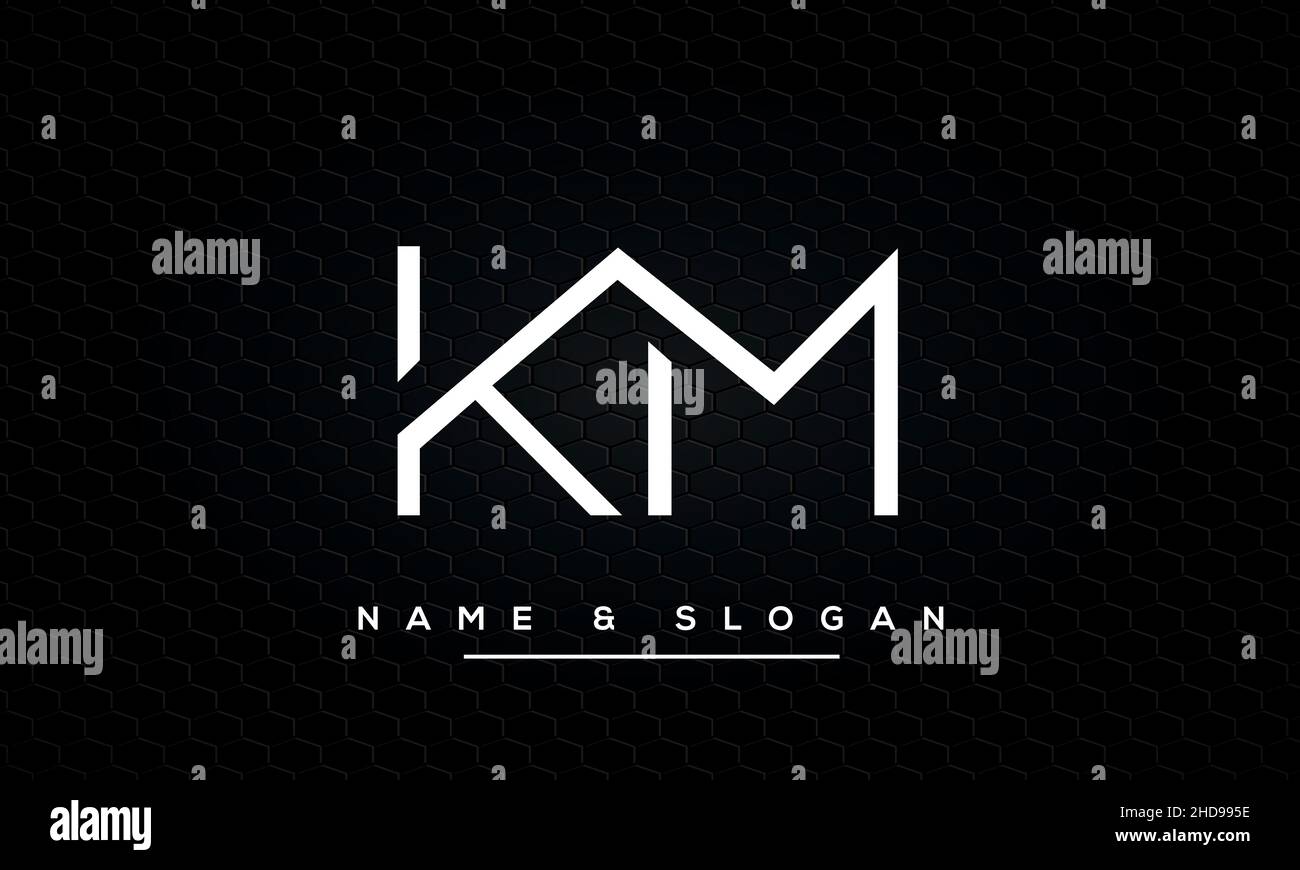 KM, MK Alphabet Letters Abstract Logo Icon Monogram Vector Stock Vector Image & Art - Alamy