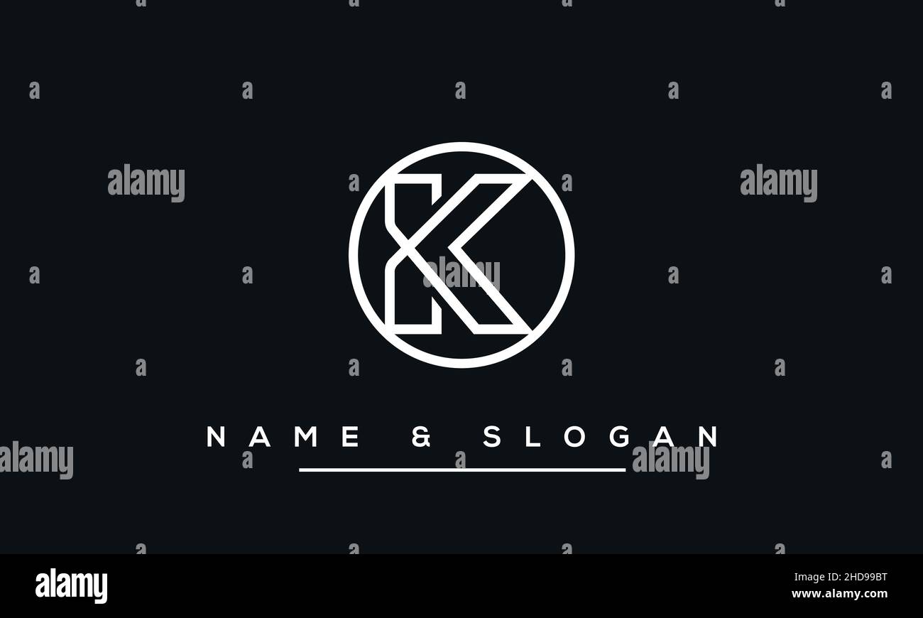 KO, OK, K, O Letters Abstract Logo Monogram Vector Template Stock ...