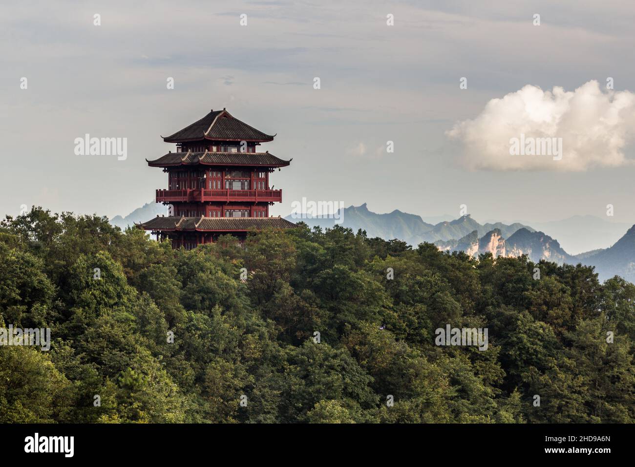 Tianzi The Heaven's Son Pavilion in Wulingyuan Scenic and Historic ...