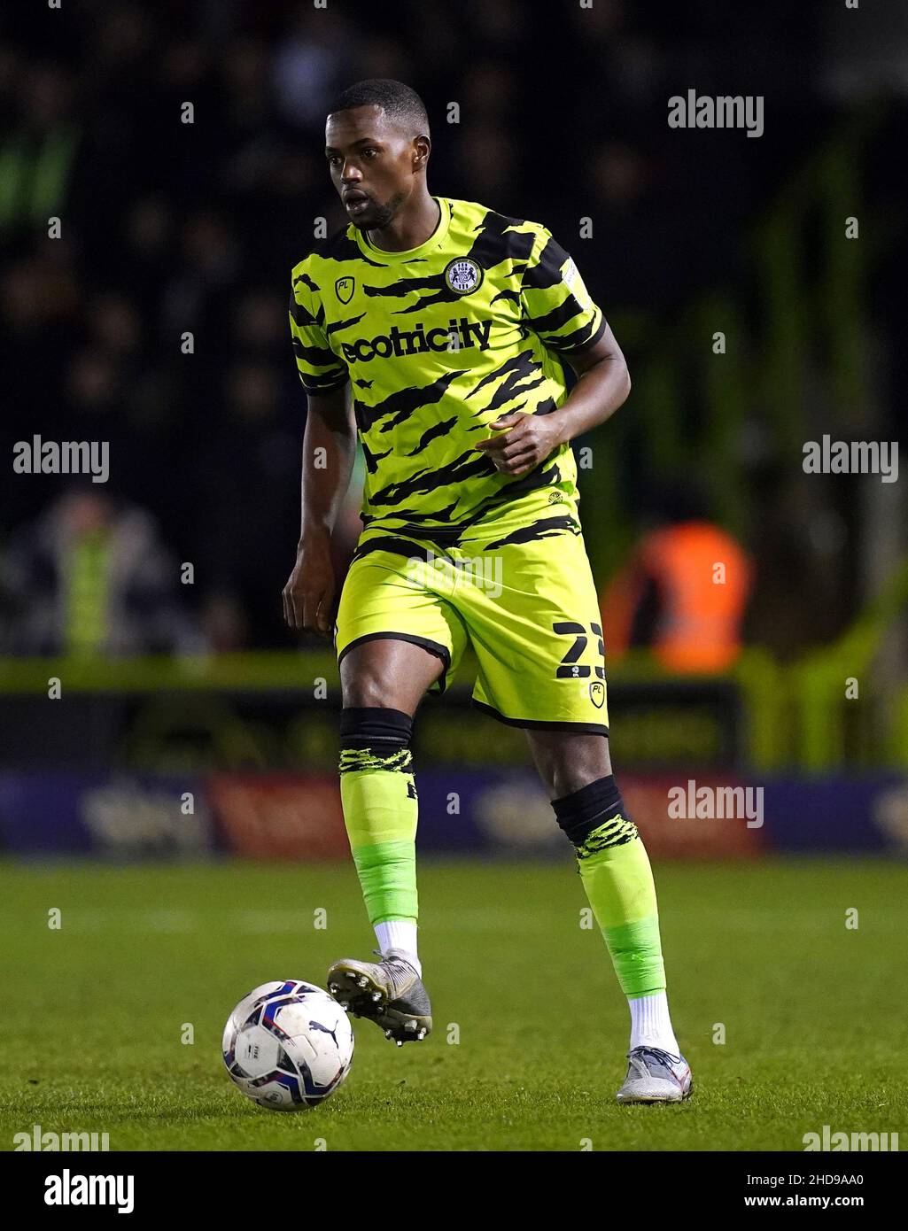 Forest Green Rovers' Sadou Diallo during the Sky Bet League Two match ...