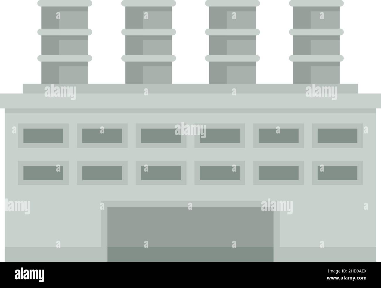 Storage recycle factory icon. Flat illustration of storage recycle ...