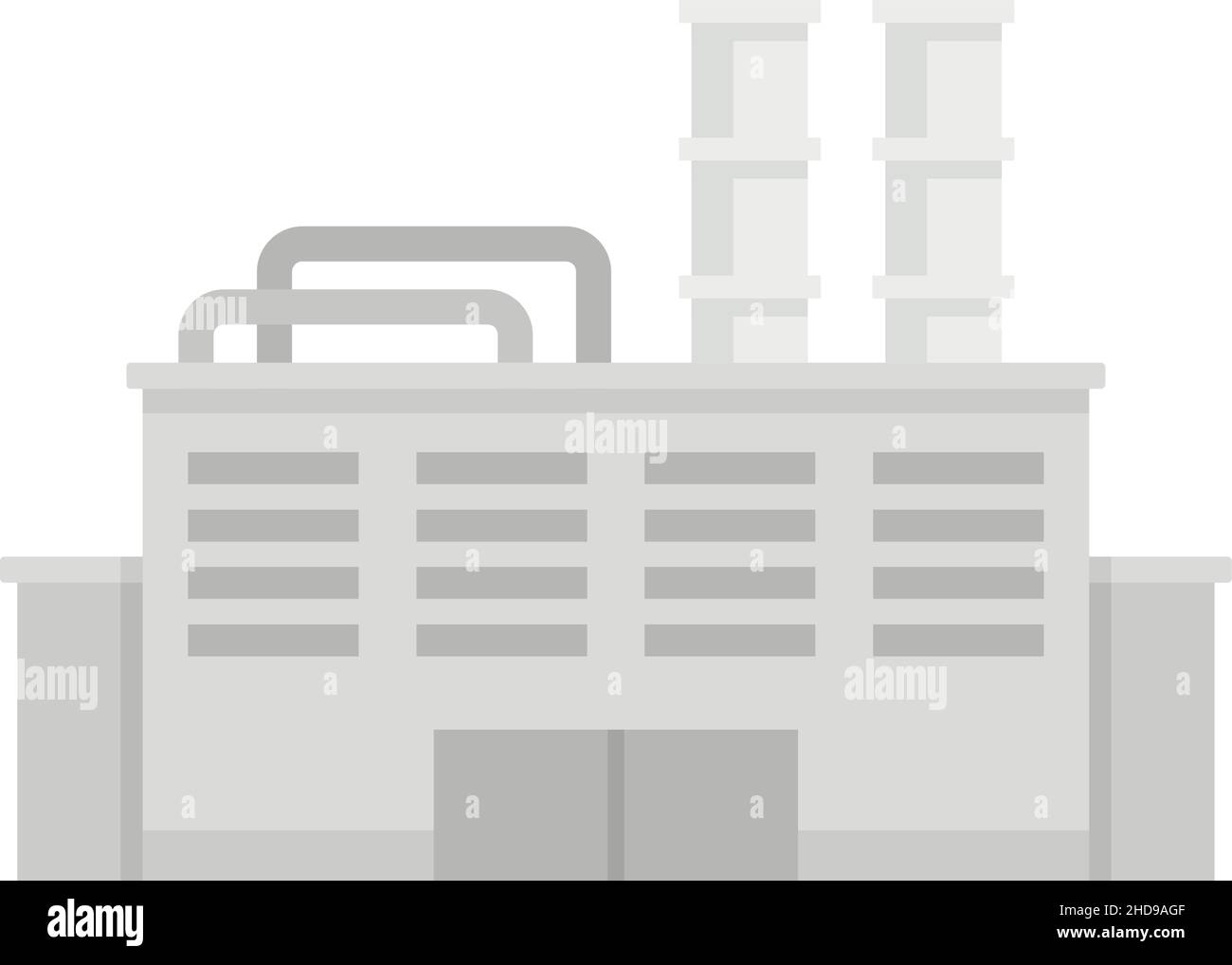Sorting recycle factory icon. Flat illustration of sorting recycle ...