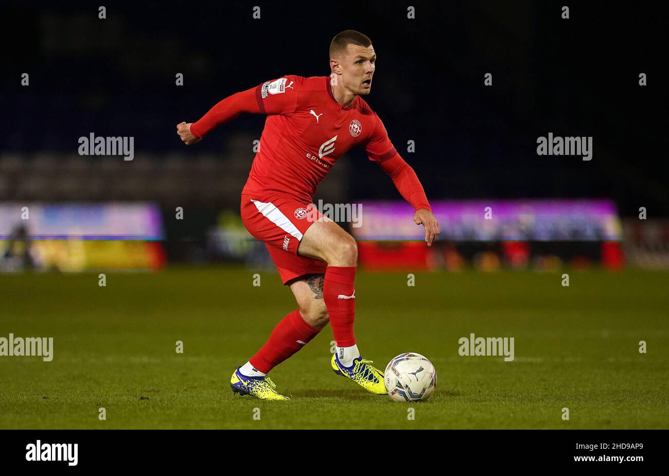 Wigan Athletic's Max Power during the Papa John's Trophy round of ...