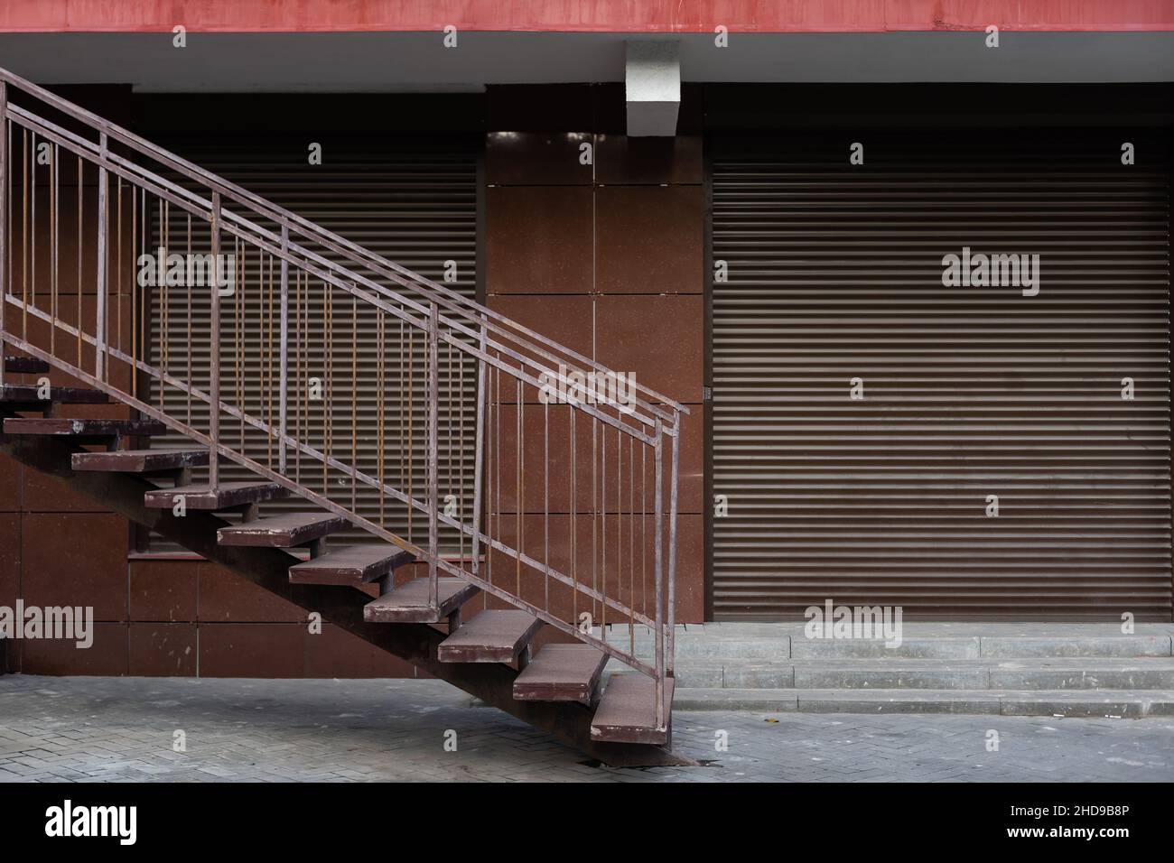 Tubular steel stairs hi-res stock photography and images - Alamy