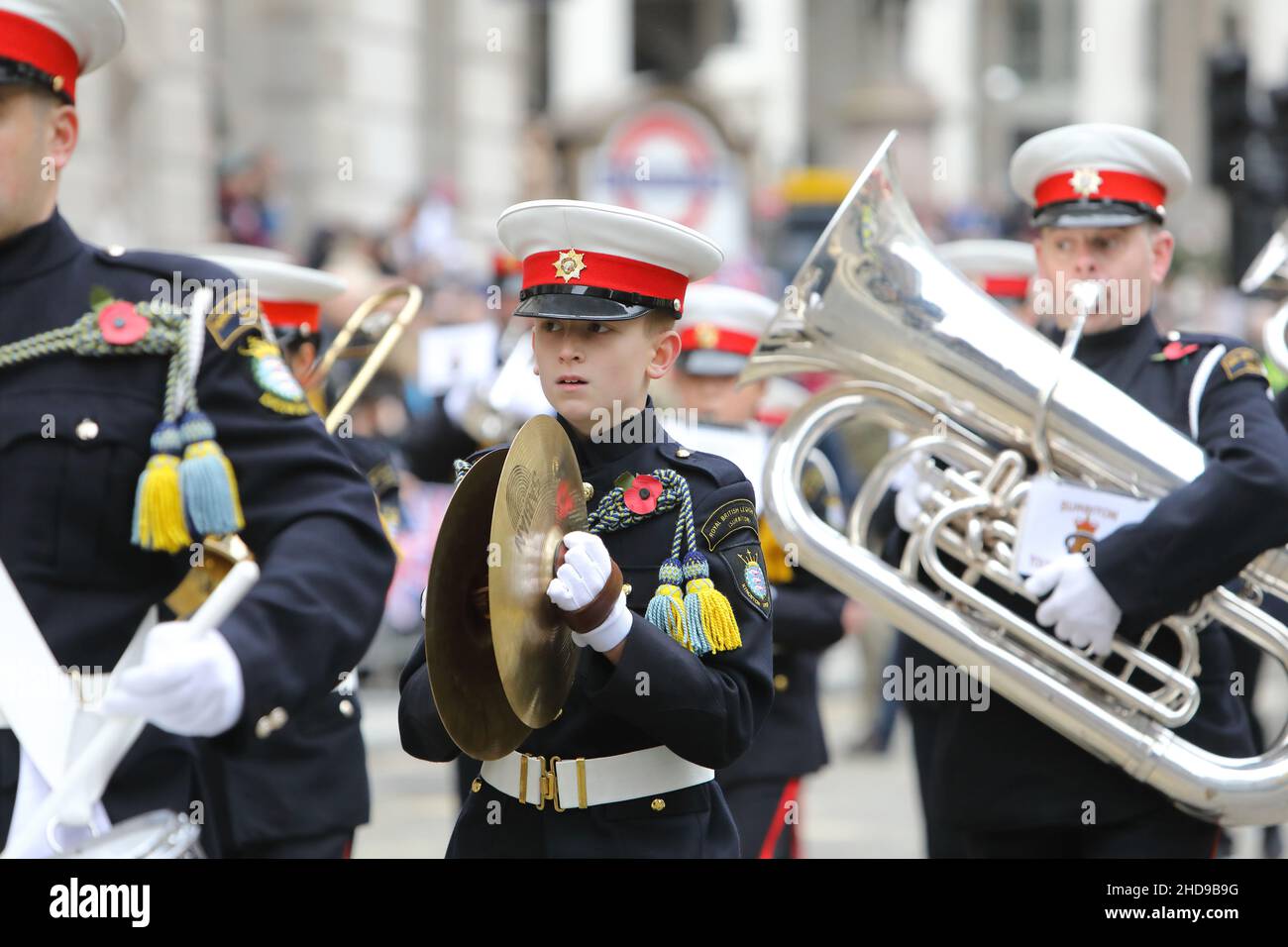 Surbiton Royal British Legion Band parading in the Lord Mayor's Show ...