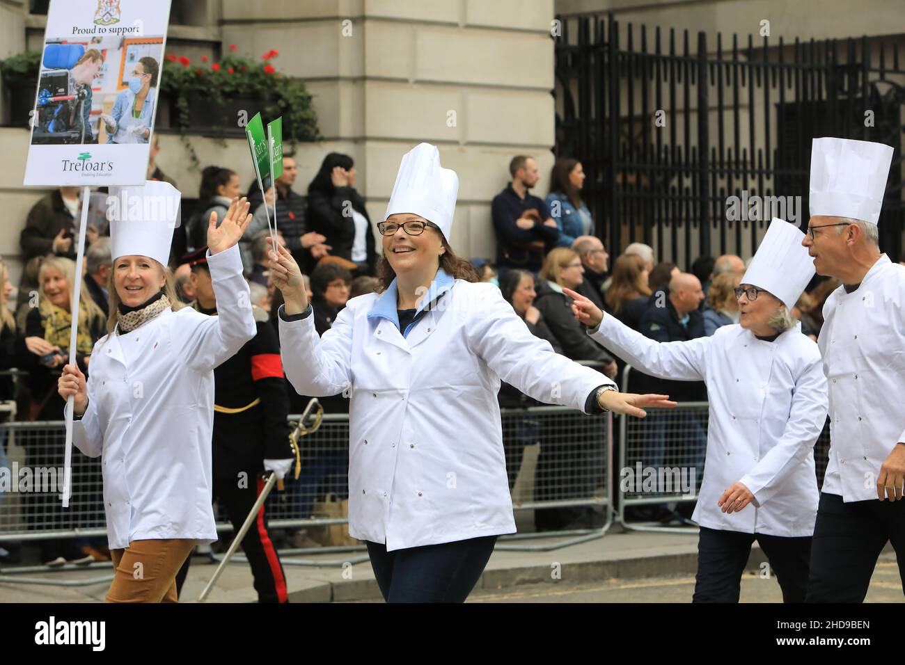 The Worshipful Company of Cooks, parading in the Lord Mayor's Show 2021 ...