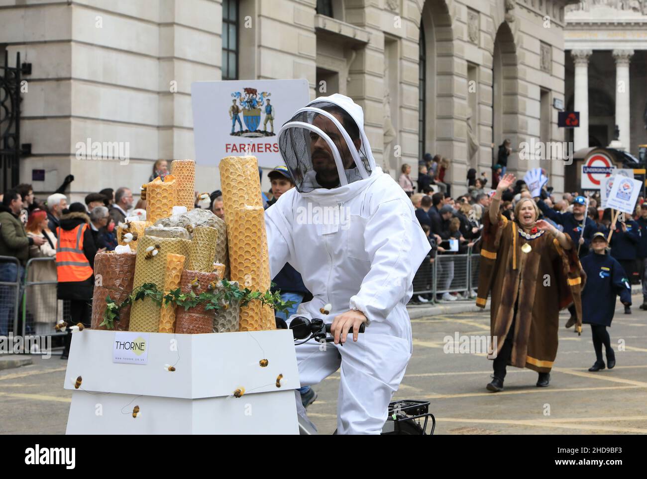 Bee keepers with the Worshipful Company of Farmers, taking part in the ...