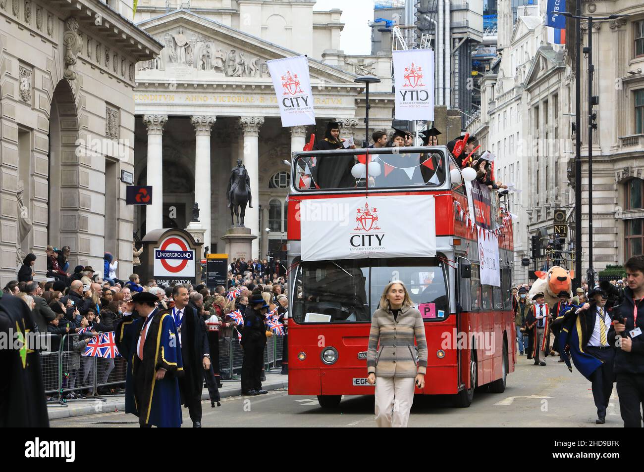 City University of London float, in the Lord Mayor's Show 2021, in the ...
