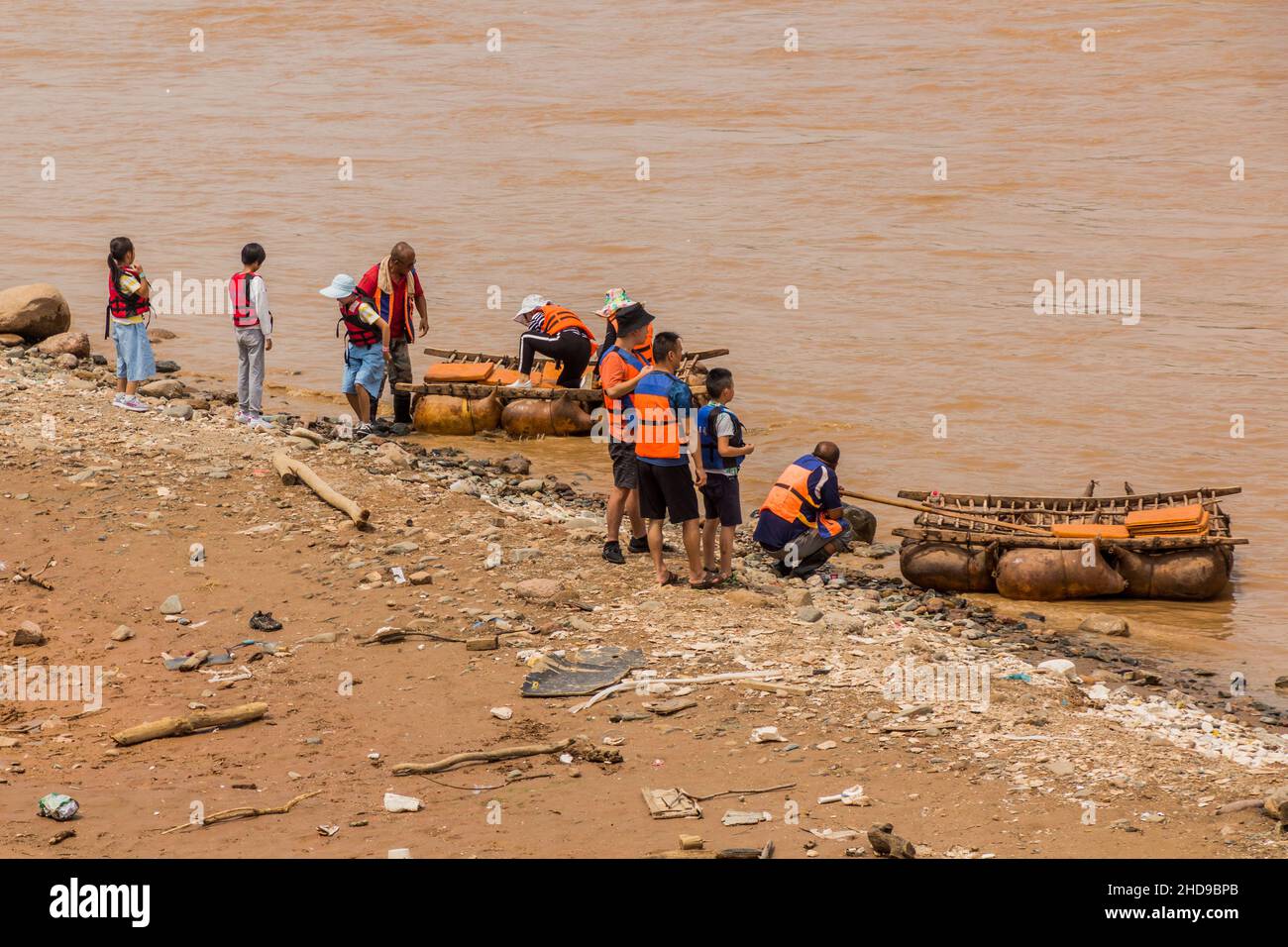 Sheepskin raft hi-res stock photography and images - Alamy