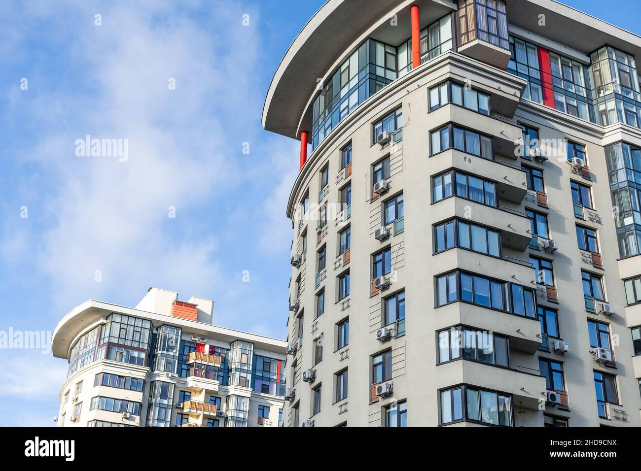 building wall. Modern beautiful new buildings Stock Photo - Alamy