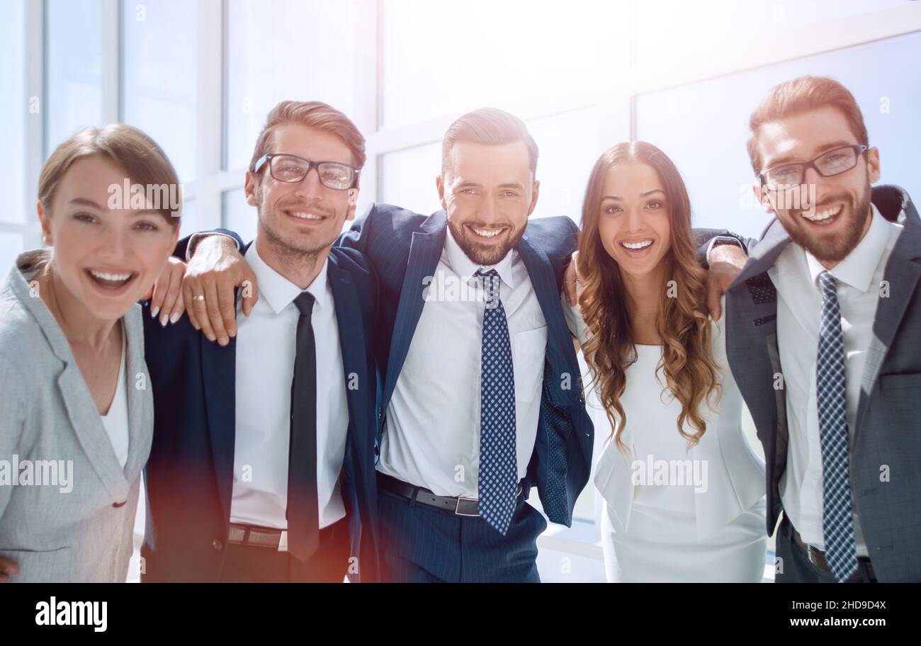 close up.portrait of a friendly business team Stock Photo - Alamy