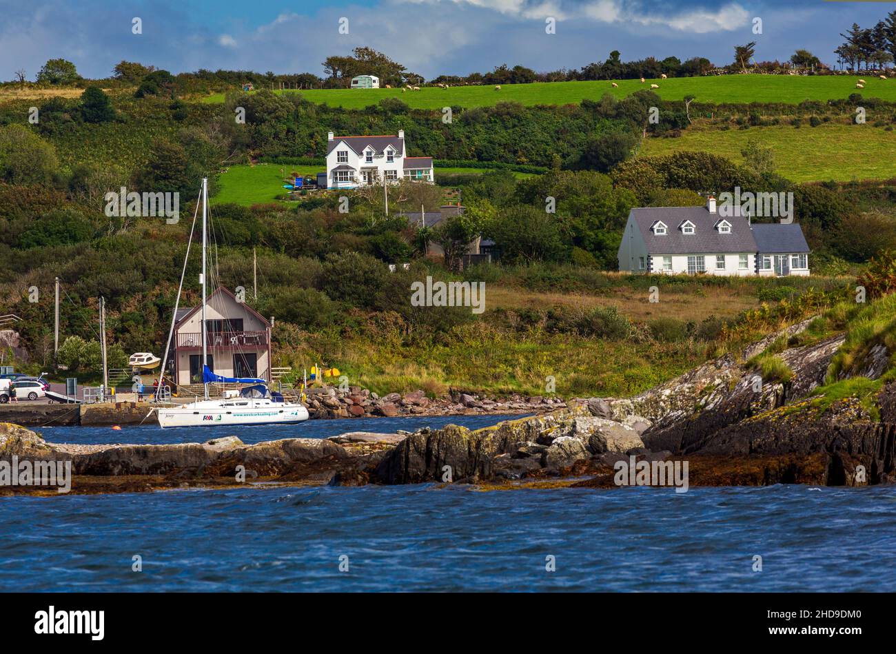 Yachts in Adrigole, Beara Peninsula, County Cork, Ireland Stock Photo ...