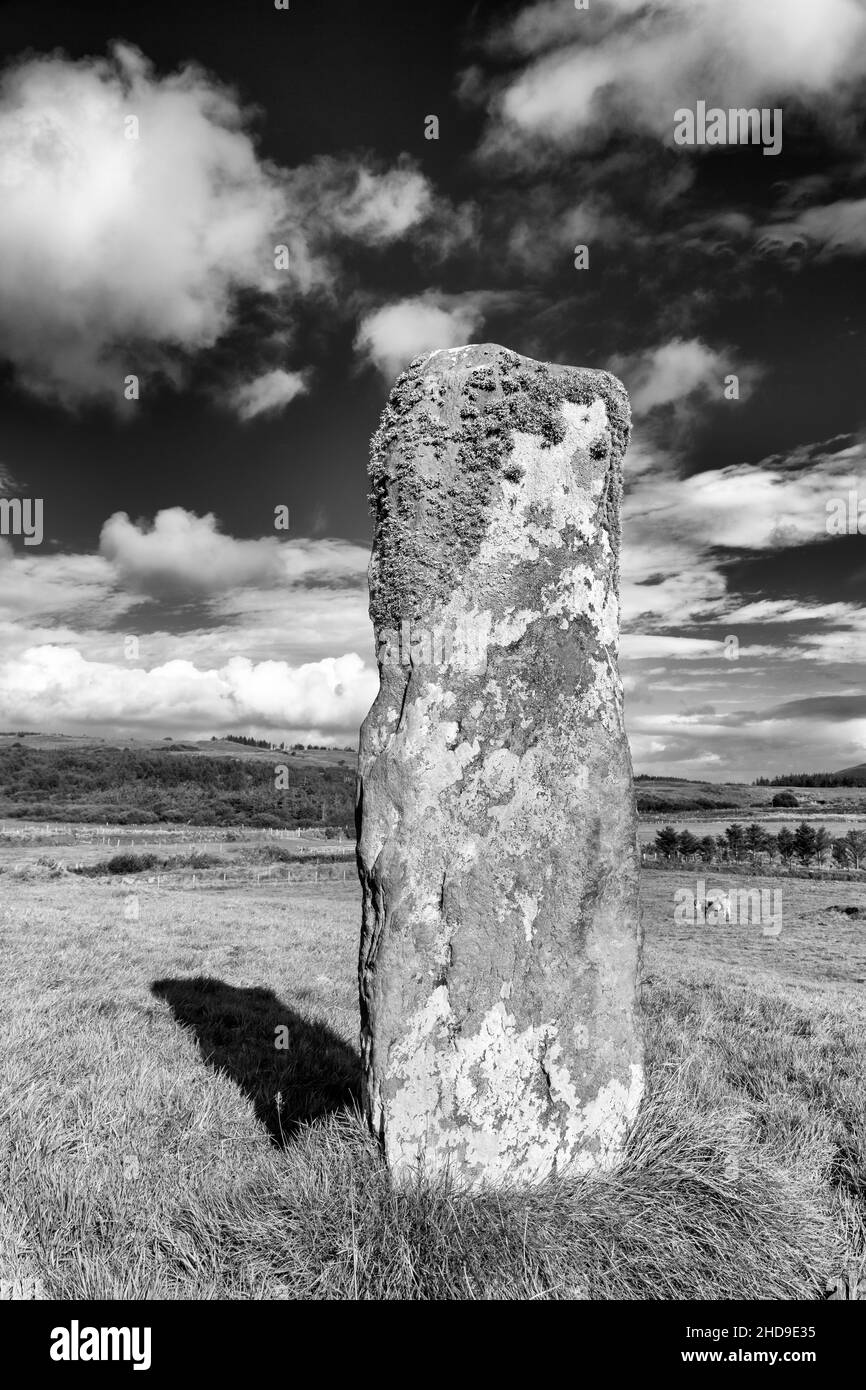 Gour Standing Stone, Castletownbere, County Cork, Ireland Stock Photo ...