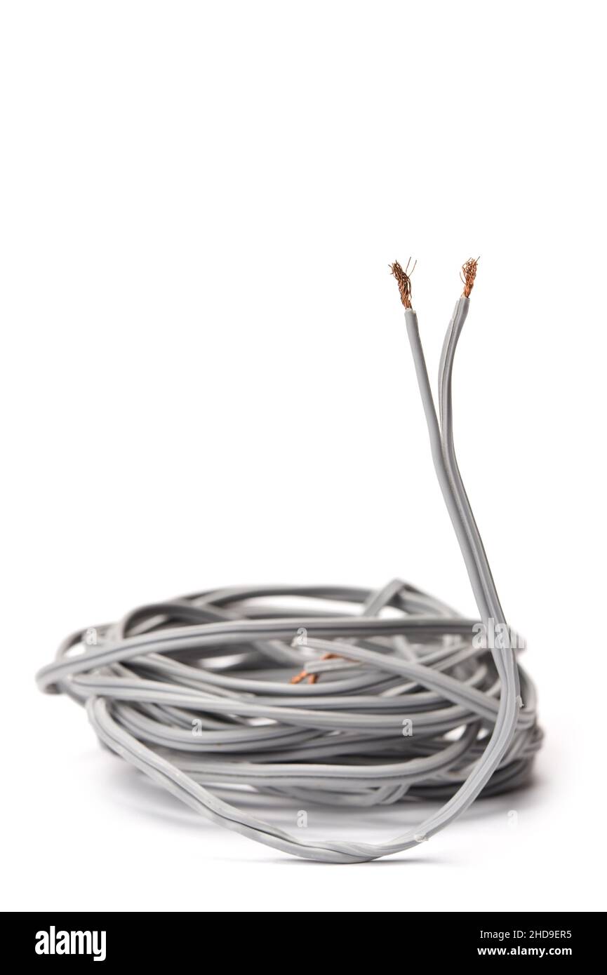 Electrical cable isolated on hi-res stock photography and images - Alamy