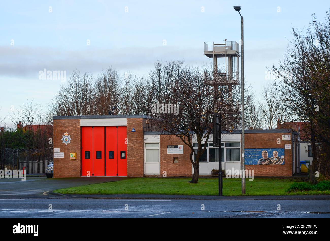 Prestatyn, UK: Dec 14, 2021: Prestatyn Fire Station is a Retained Duty ...