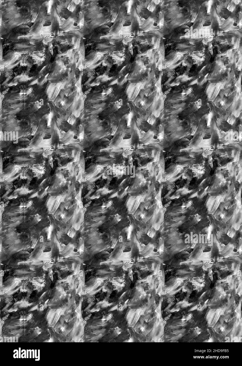 Abstract checkered monochrome black-white art background. Acrylic ...