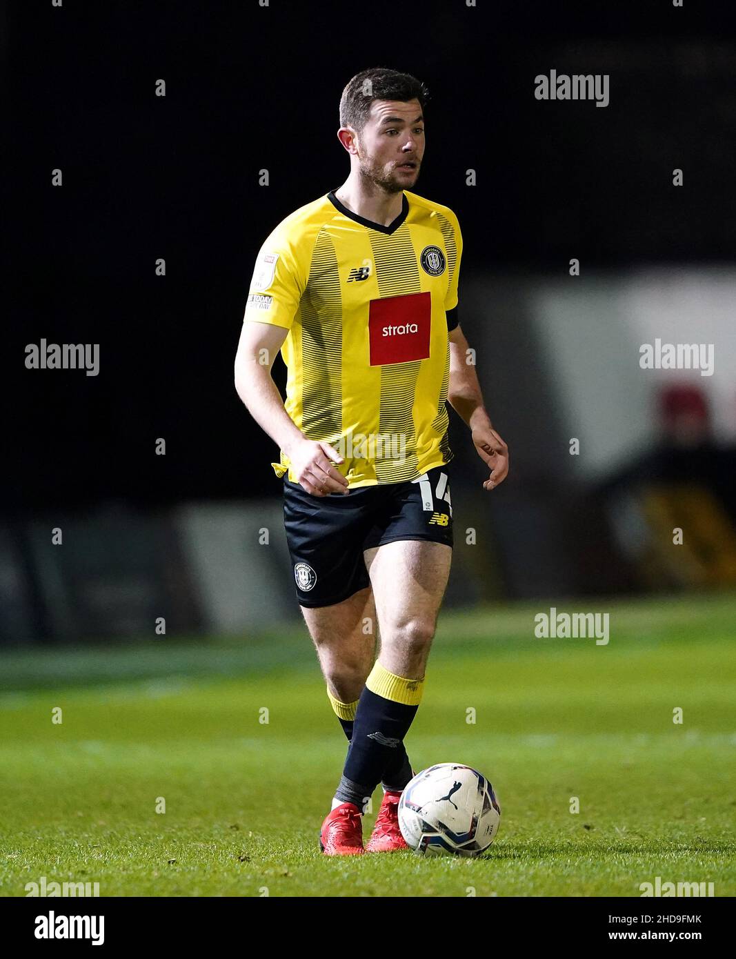 Harrogate Town's Nathan Sheron during the Papa John's Trophy round of ...