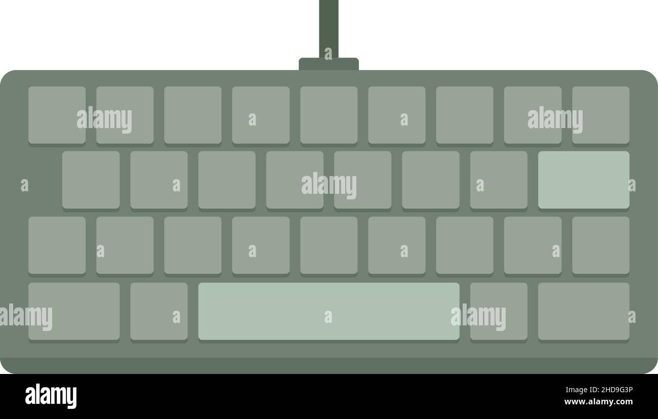 Computer keyboard icon. Flat illustration of computer keyboard vector ...