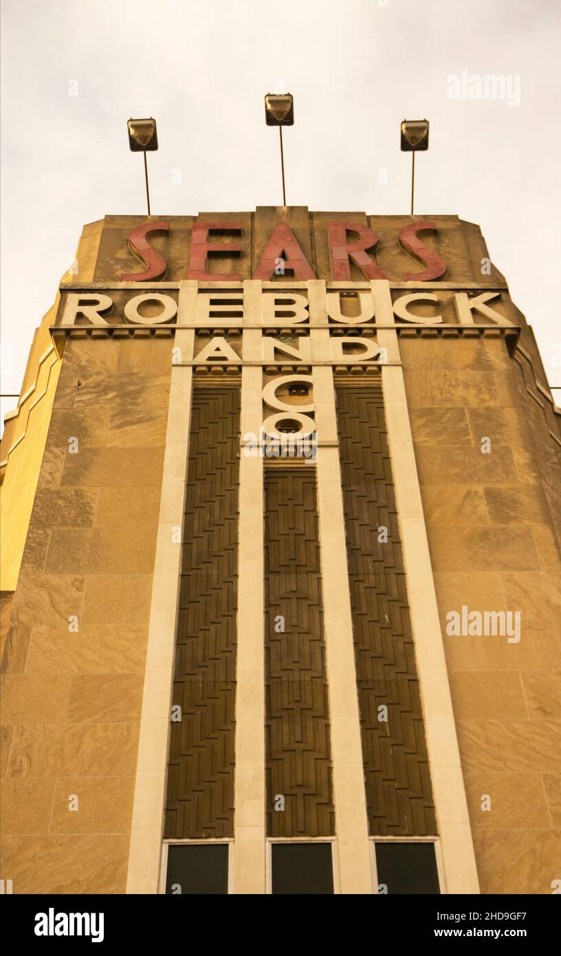 Art Deco Sears Roebuck and Co store closed in Flatbush Brooklyn NYC ...