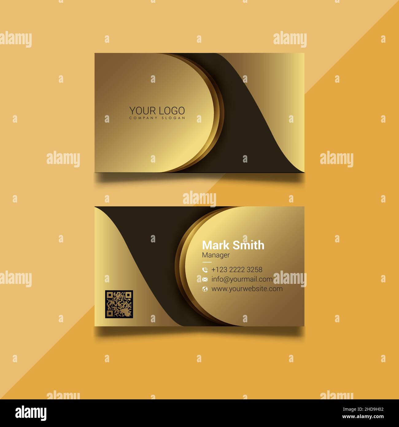 Creative And Professional Business Card Vector Template Stock Vector