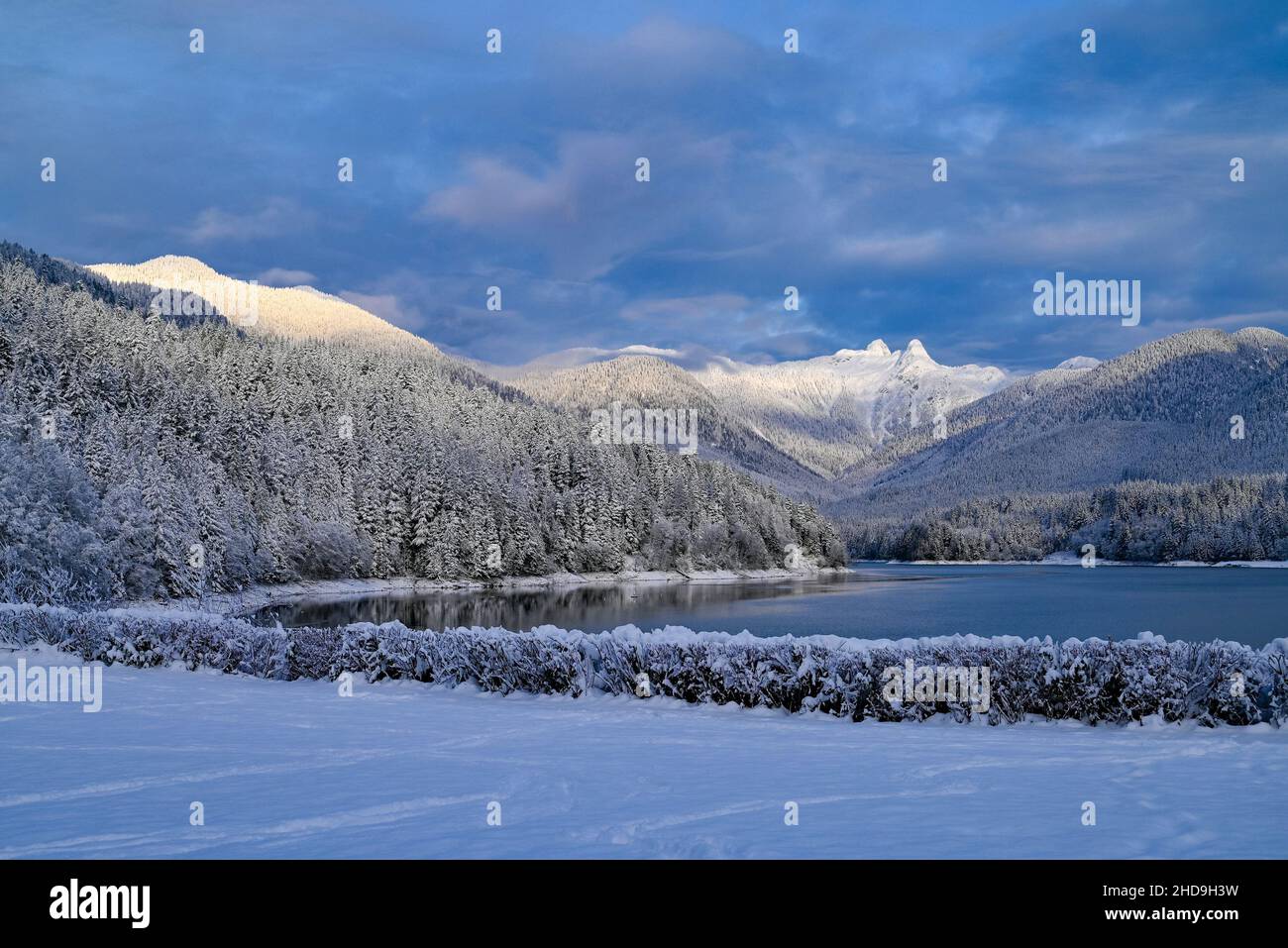 Cleveland Dam, the Lions, Capilano River Regional Park, North Vancouver ...