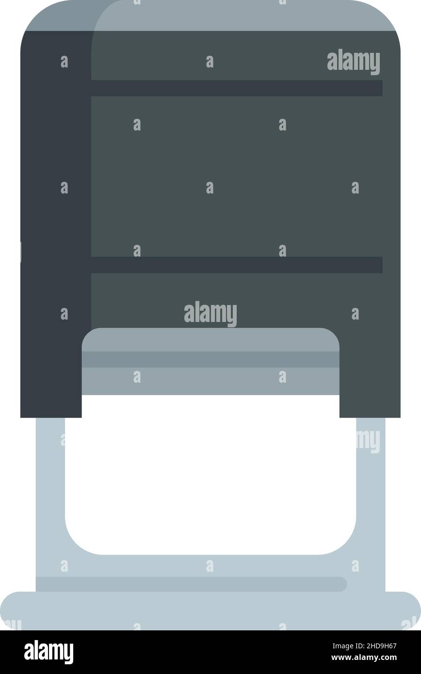 Office manager stamp icon. Flat illustration of office manager stamp ...