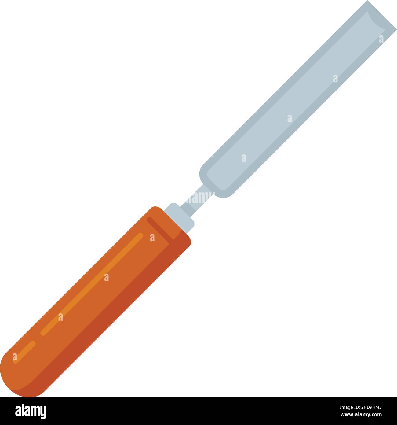 Chisel masonry icon. Flat illustration of chisel masonry vector icon ...
