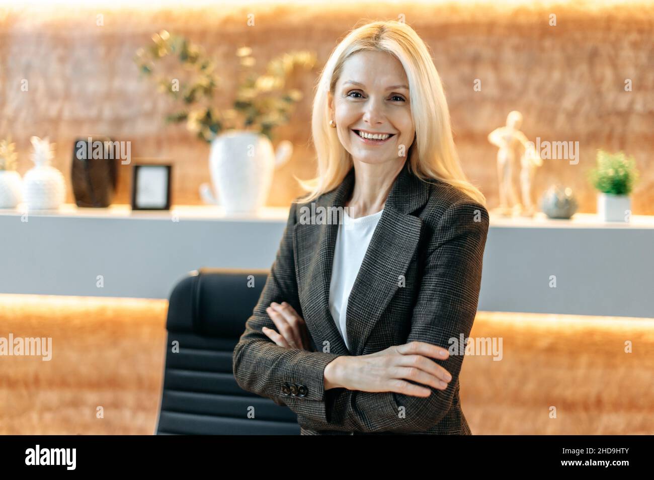 Portrait smart secretary looking camera hi-res stock photography and ...