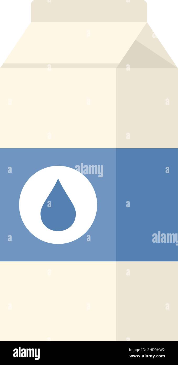 Milk pack icon. Flat illustration of milk pack vector icon isolated on ...